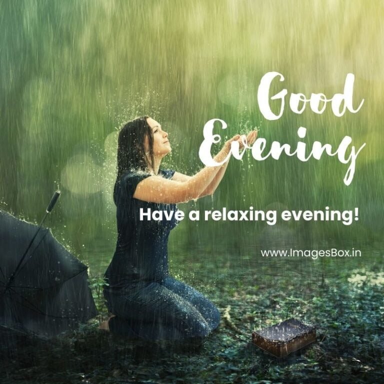Good Evening Rainy Images with Quotes 2025