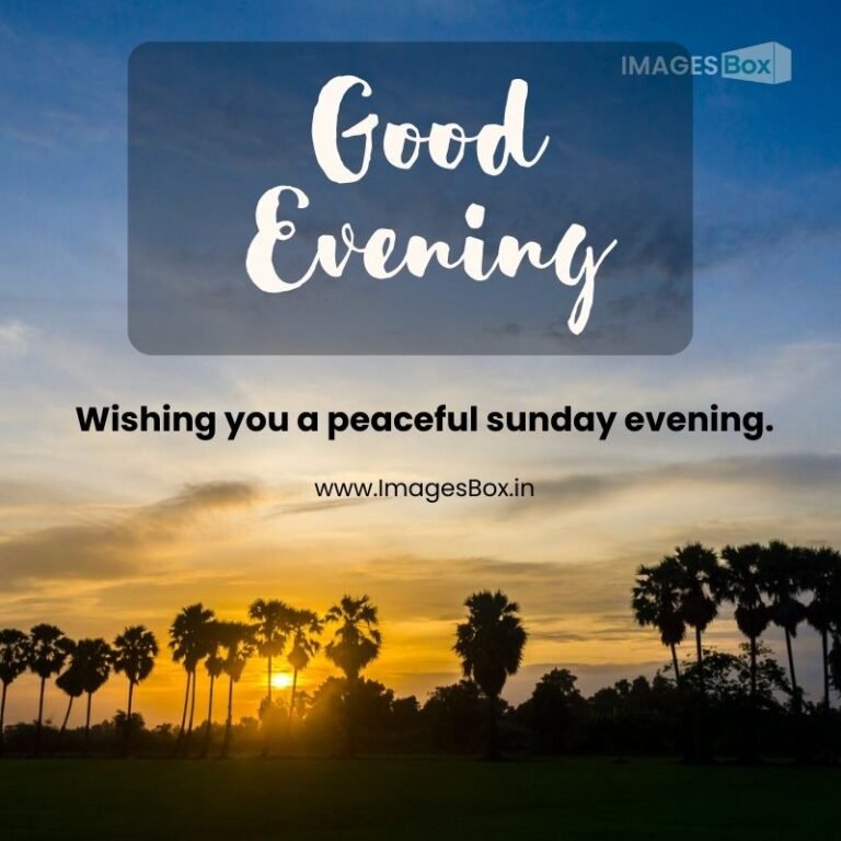 Sunday Good Evening Images & Quotes 2025